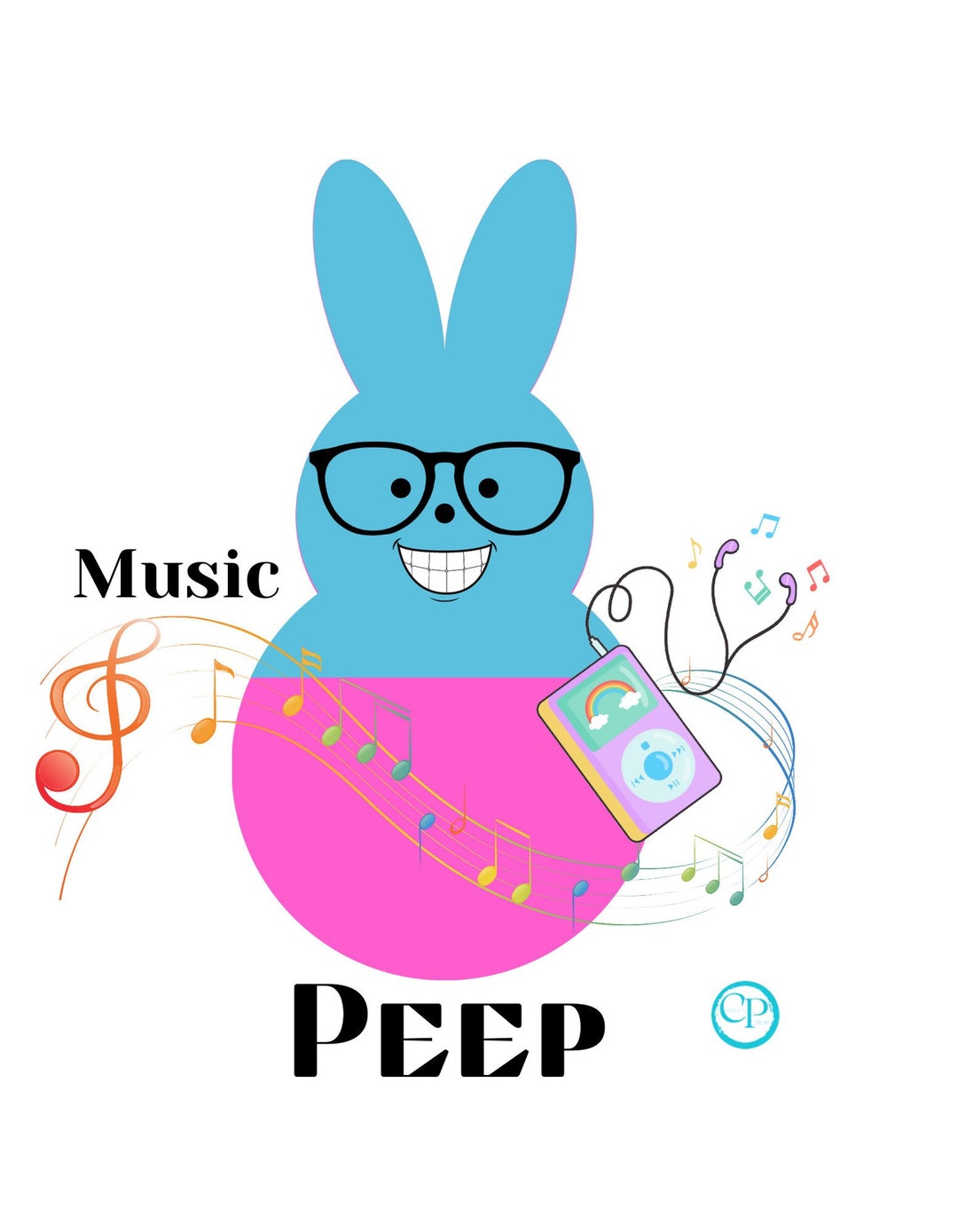 Music With My Peeps Digital Design for Sublimation, PNG File, JPEG File ...