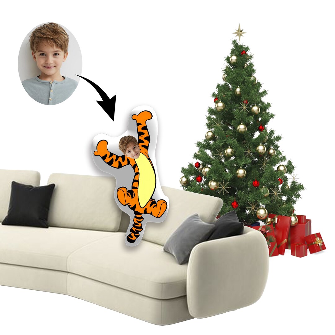 Personalized Customized Tigger Pillows DIY Photo Pillows - Etsy