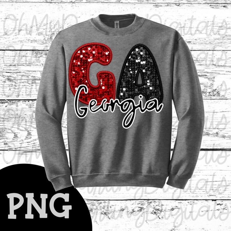 Georgia Bulldogs Embroidery - Etsy