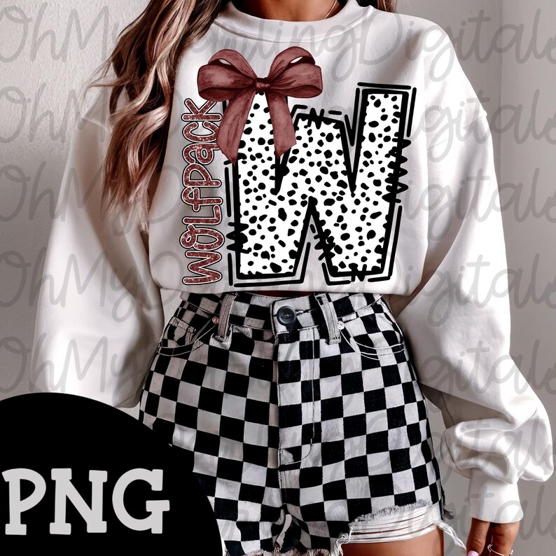 Wolfpack Dalmatian Print PNG: School Mascot, Team Spirit (digital ...