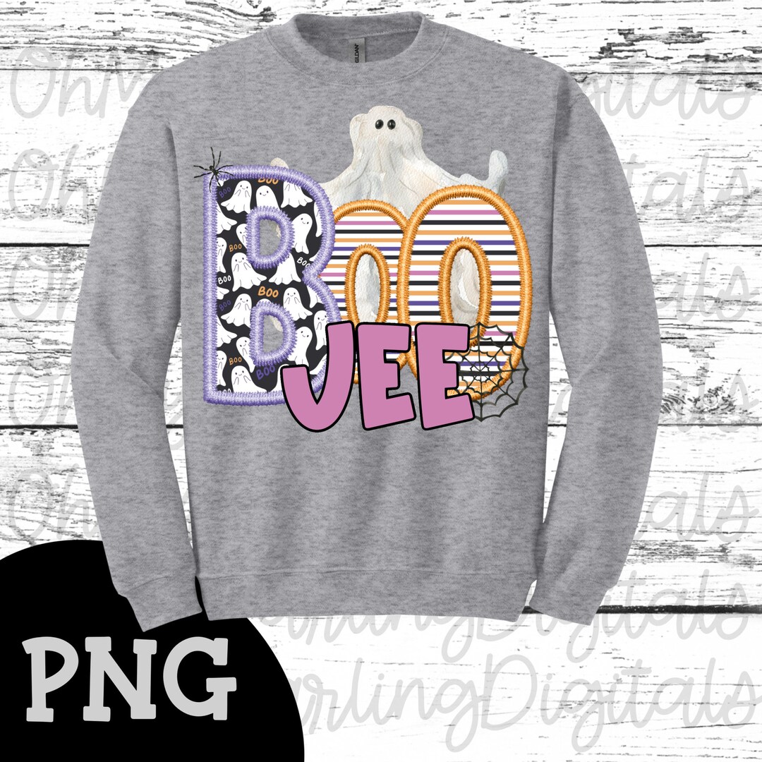 Boojee Faux Embroidery Png/halloween Png/ghost/boo Png/october Png ...