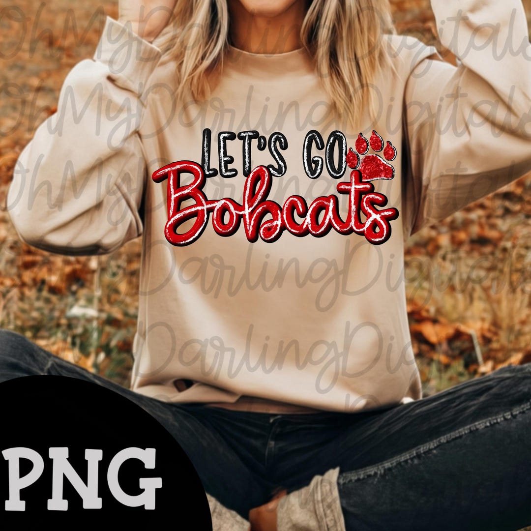 Let’s Go Bobcats Png/3d/paw/red/team Spirit/school Mascot/sport Png ...