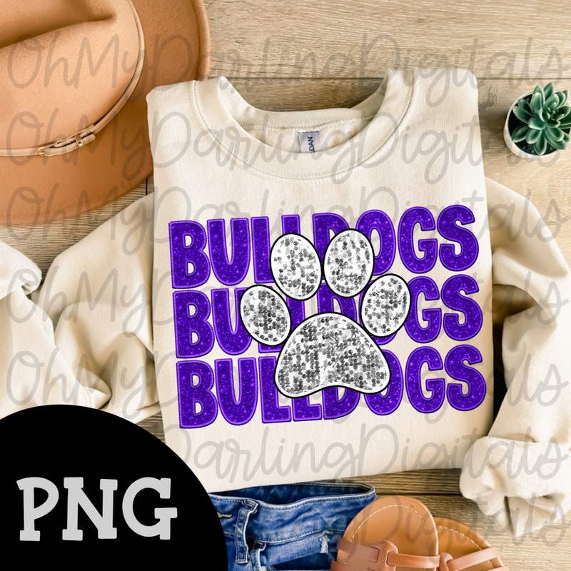 Bulldog Paw Print - Etsy