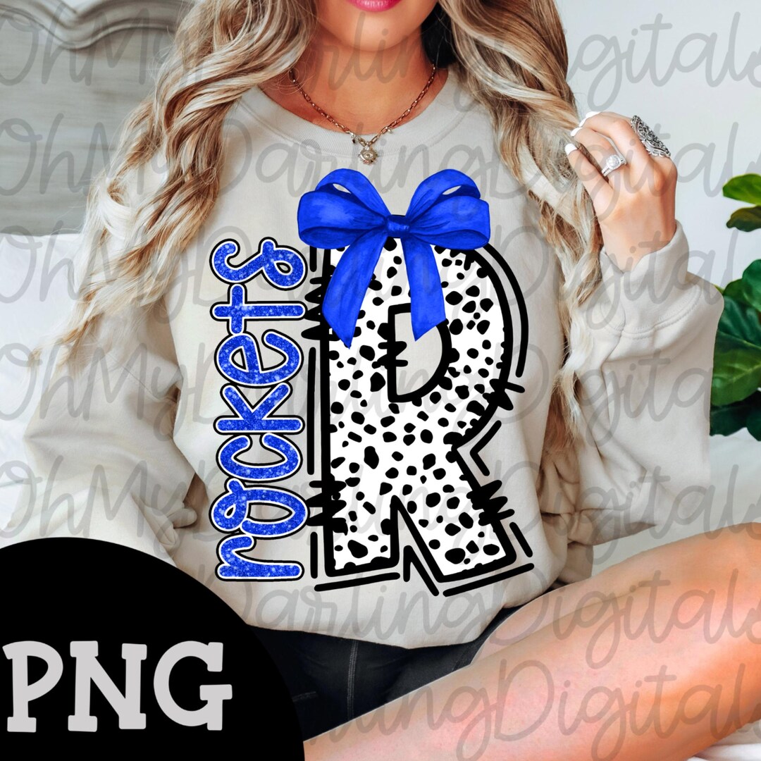 Rockets Dalmatian Print PNG: Preppy Team Spirit Graphic (digital ...
