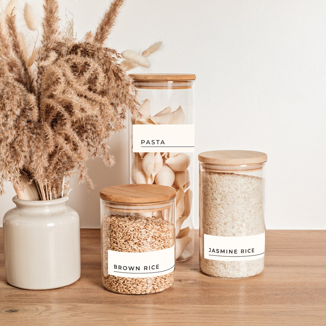 White Long Pantry Labels MEGA PACK 150 Labels - Etsy