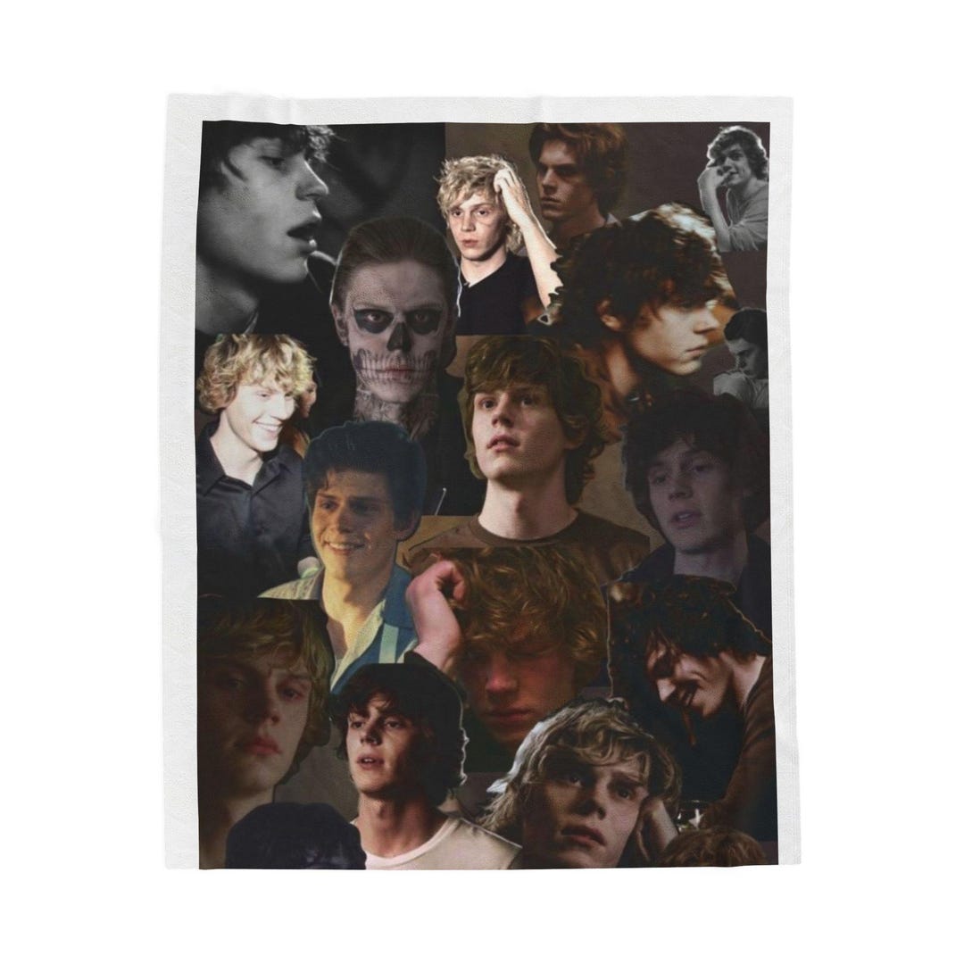 Evan Peters Blanket, Velvet Plush Blanket, Gifts for Her, Gifts for Him ...