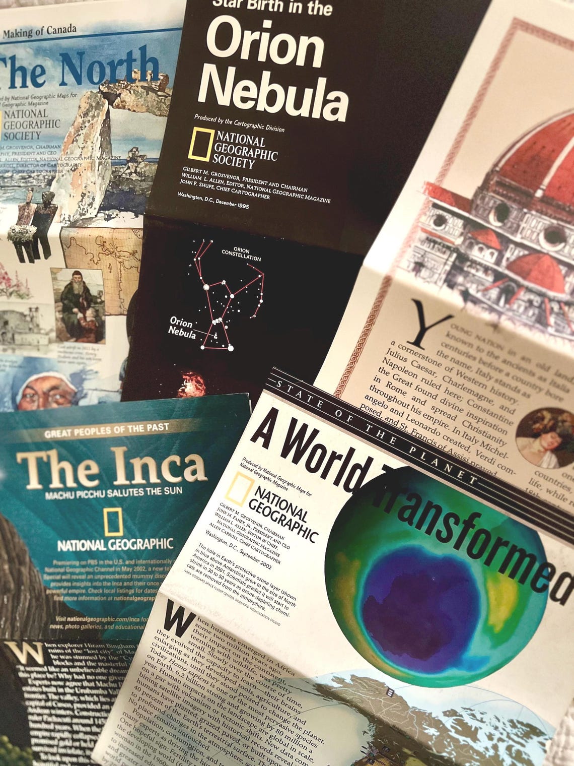 1990s, 2000s Vintage National Geographic Map Inserts - Wall Decor ...