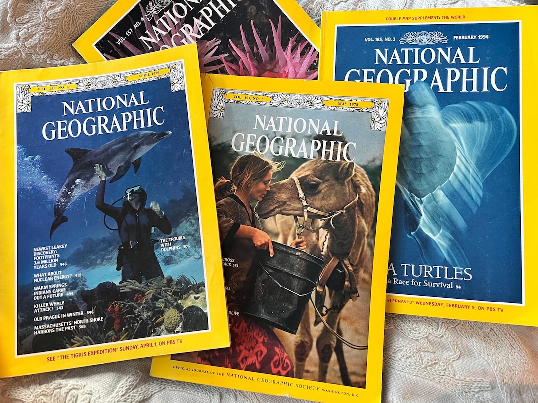 1970s, 80s, 90s, 00s Vintage National Geographic Magazines - Vintage ...