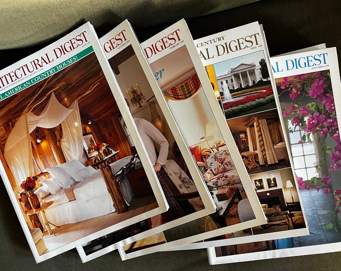 1999 Architectural Digest Vintage Magazines - Great Ads, Design ...