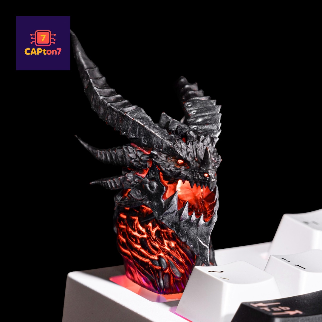 Handmade Deathwing Keycap: World of Warcraft PBT Cherry MX Key Cover - Etsy