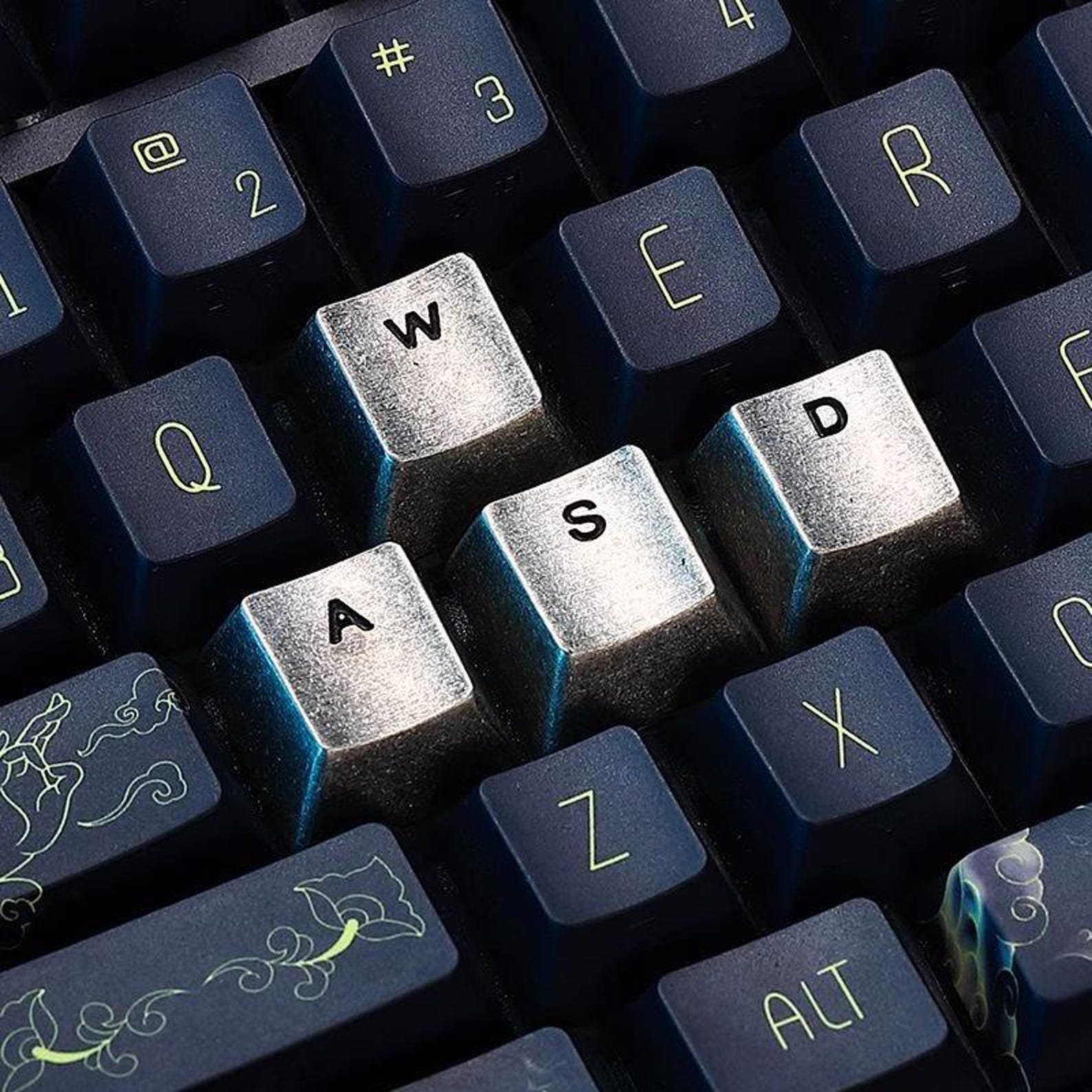 Handmade Metal WSAD Keycap: Cherry MX Mechanical Keyboard - Etsy