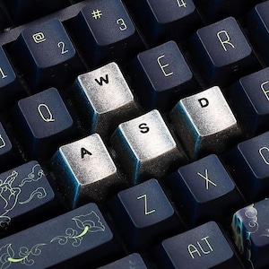 Metal WSAD Keycap | Cherry MX Mechanical Keyboard | PBT Keycaps | Gift ...