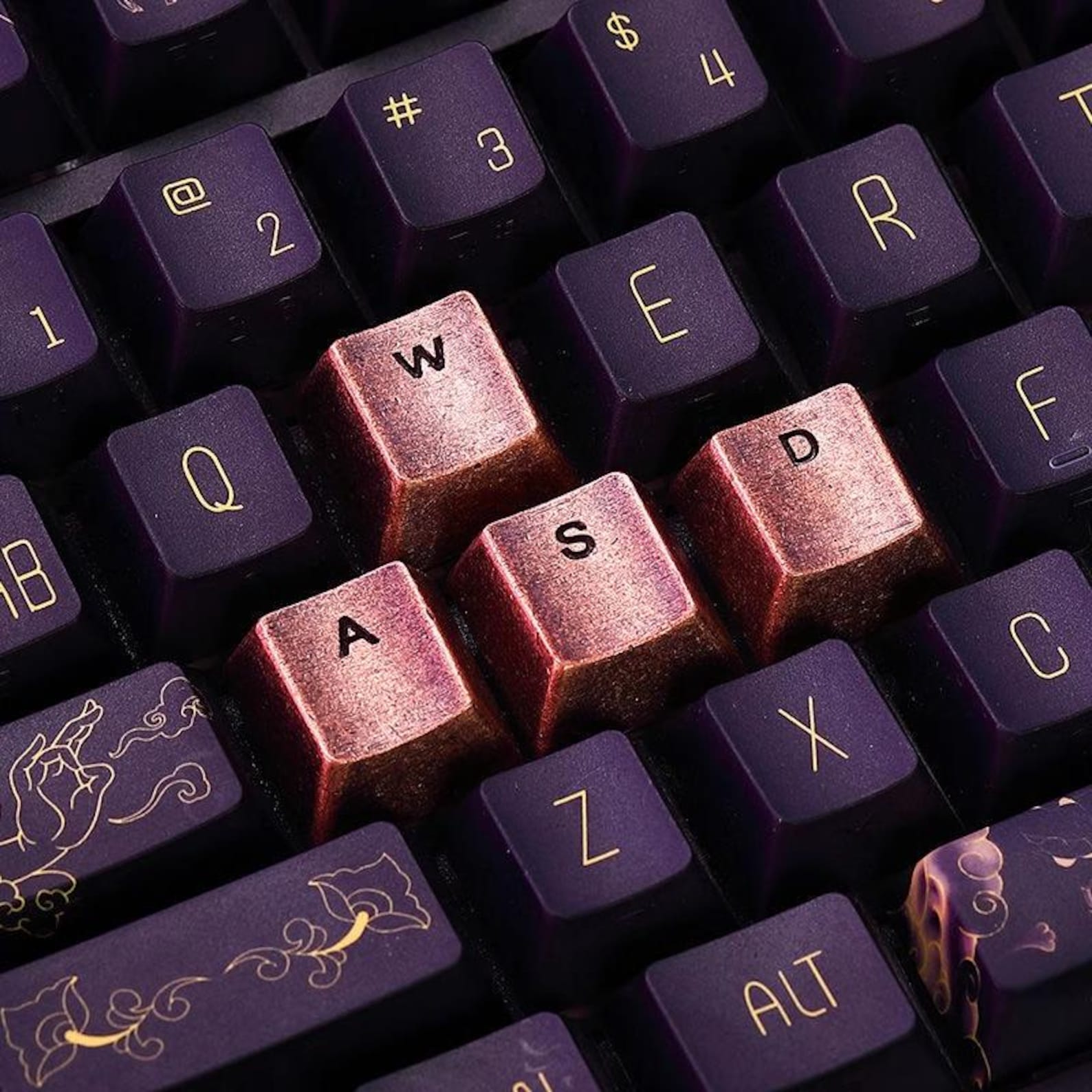 Metal WSAD Keycap | Cherry MX Mechanical Keyboard | PBT Keycaps | Gift ...