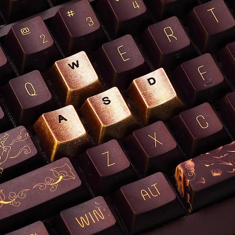 Handmade Metal WSAD Keycap: Cherry MX Mechanical Keyboard - Etsy
