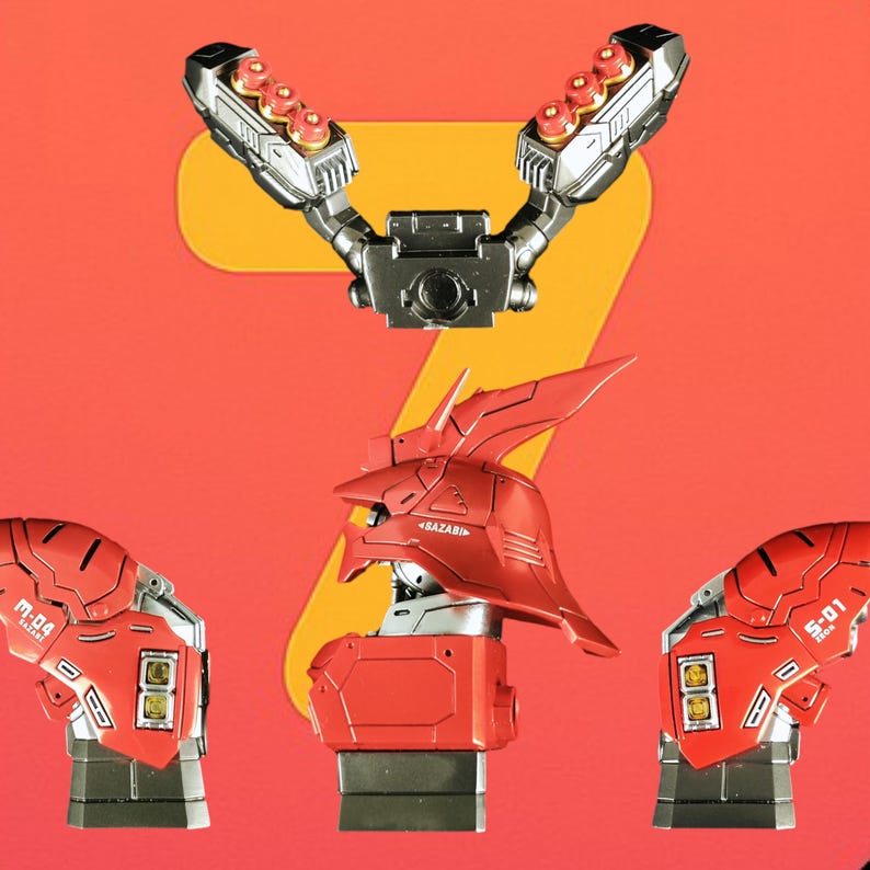 Limited Series-handmade Sazabi Gundam Sets Keycap: Cherry MX Mechanical ...