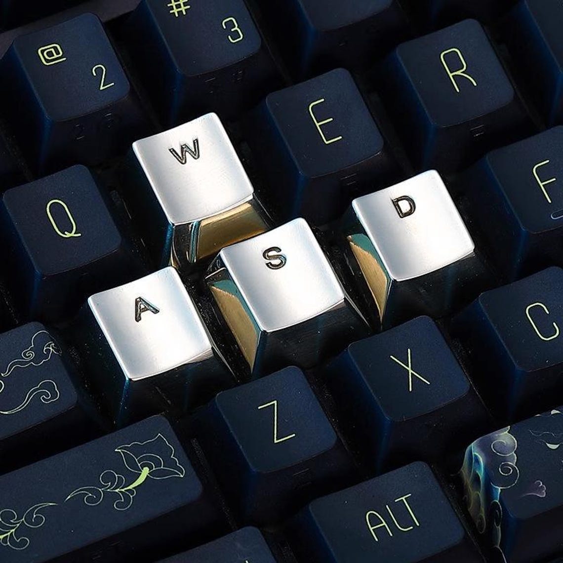 Metal WSAD Keycap | Cherry MX Mechanical Keyboard | PBT Keycaps | Gift ...