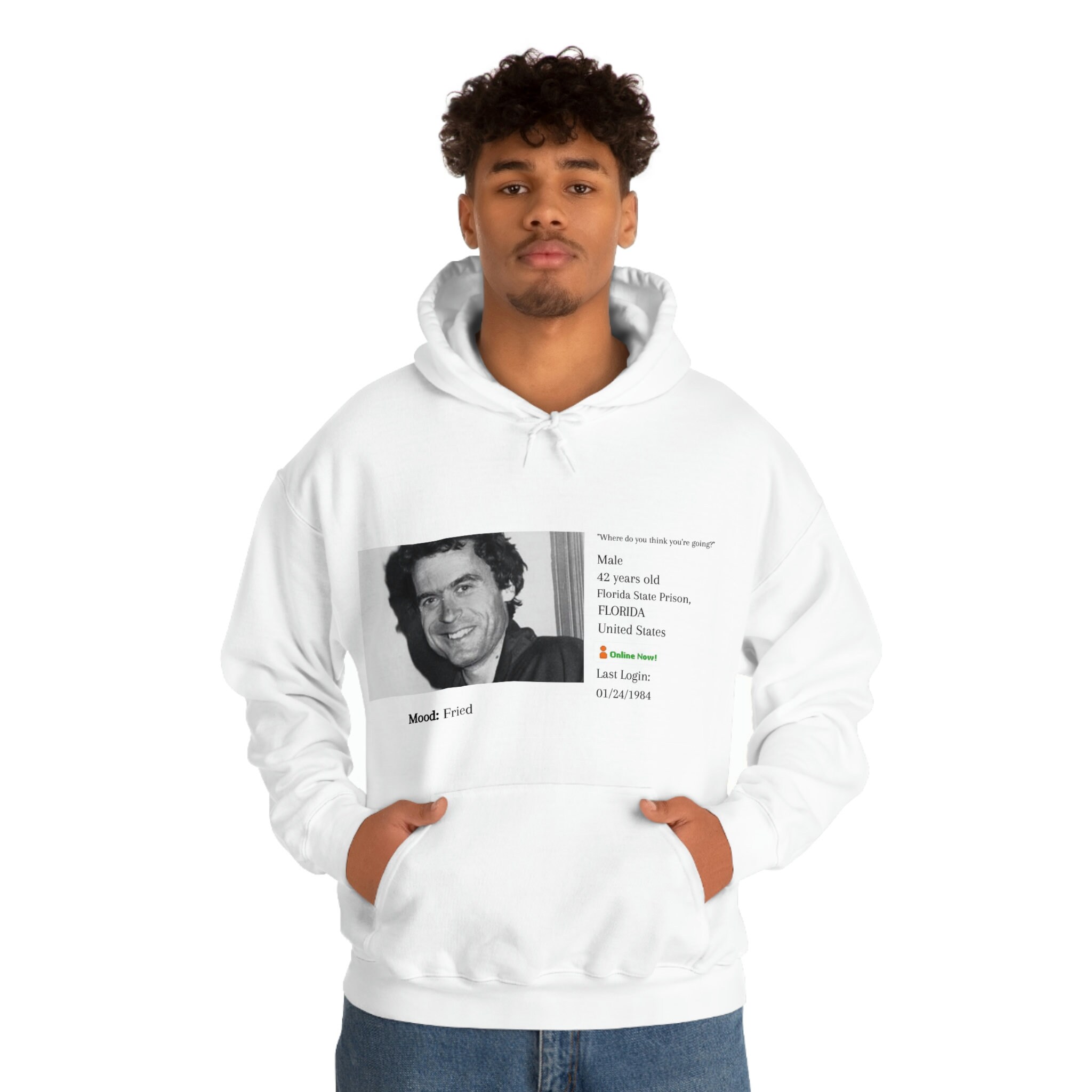 Funny Ted Bunny Serial Killer Myspace Page Graphic Print Unisex Heavy ...