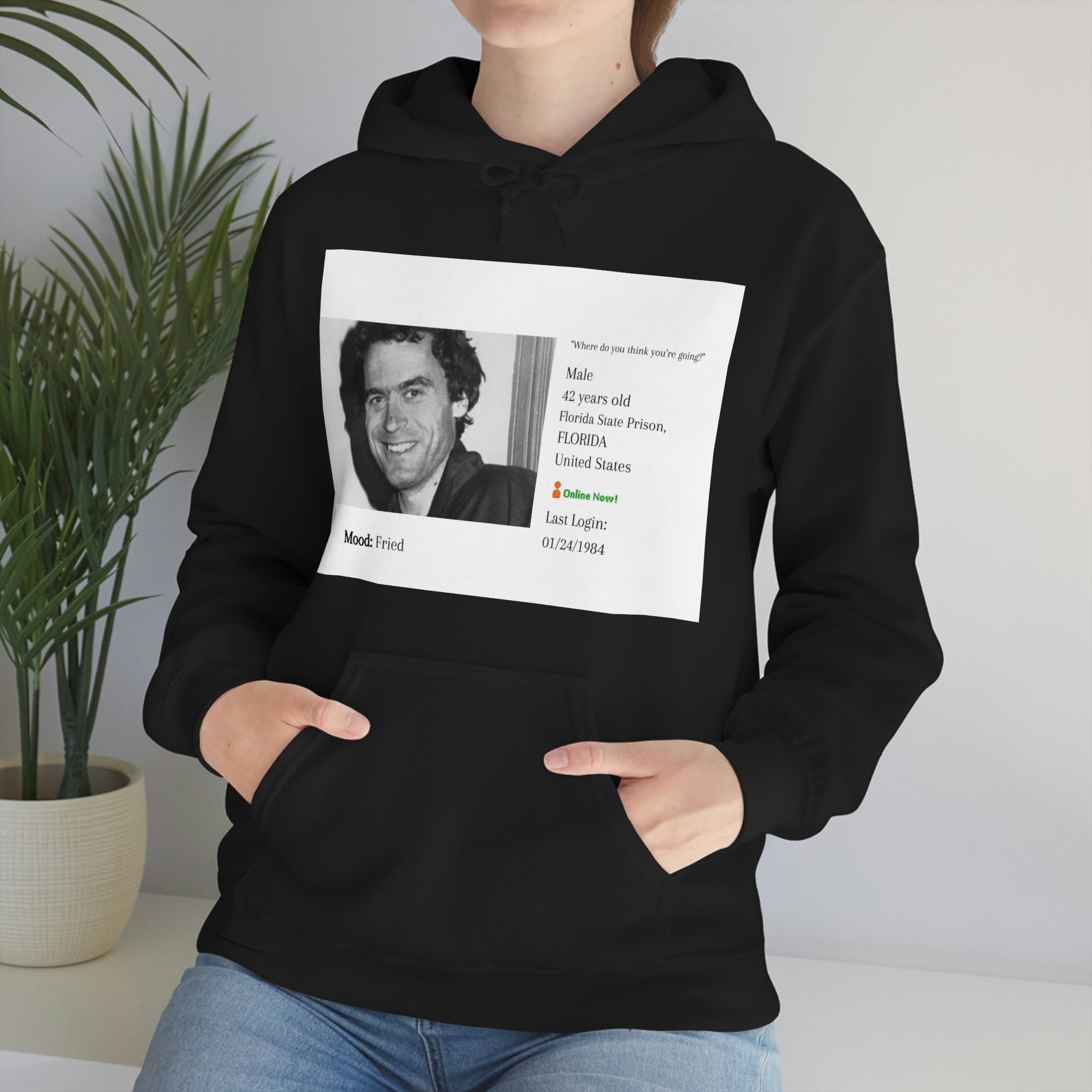 Funny Ted Bunny Serial Killer Myspace Page Graphic Print Unisex Heavy ...