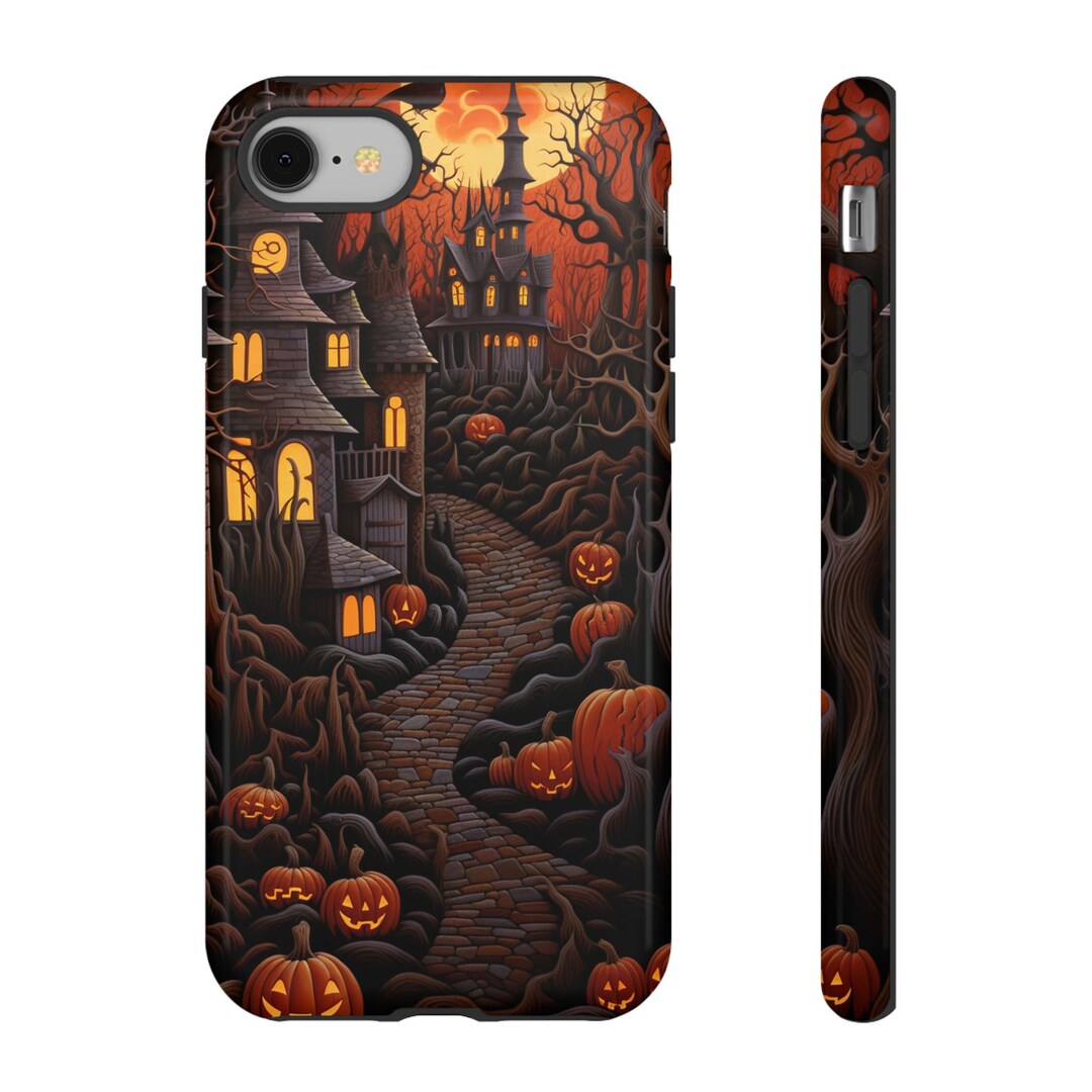 Halloween Spooky Winding Road and House | Halloween Spooky Phone Cover ...