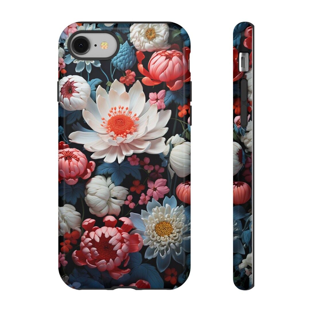 3D Beautiful Floral Design Phone Case | Flower Spring Phone Case | 3D ...