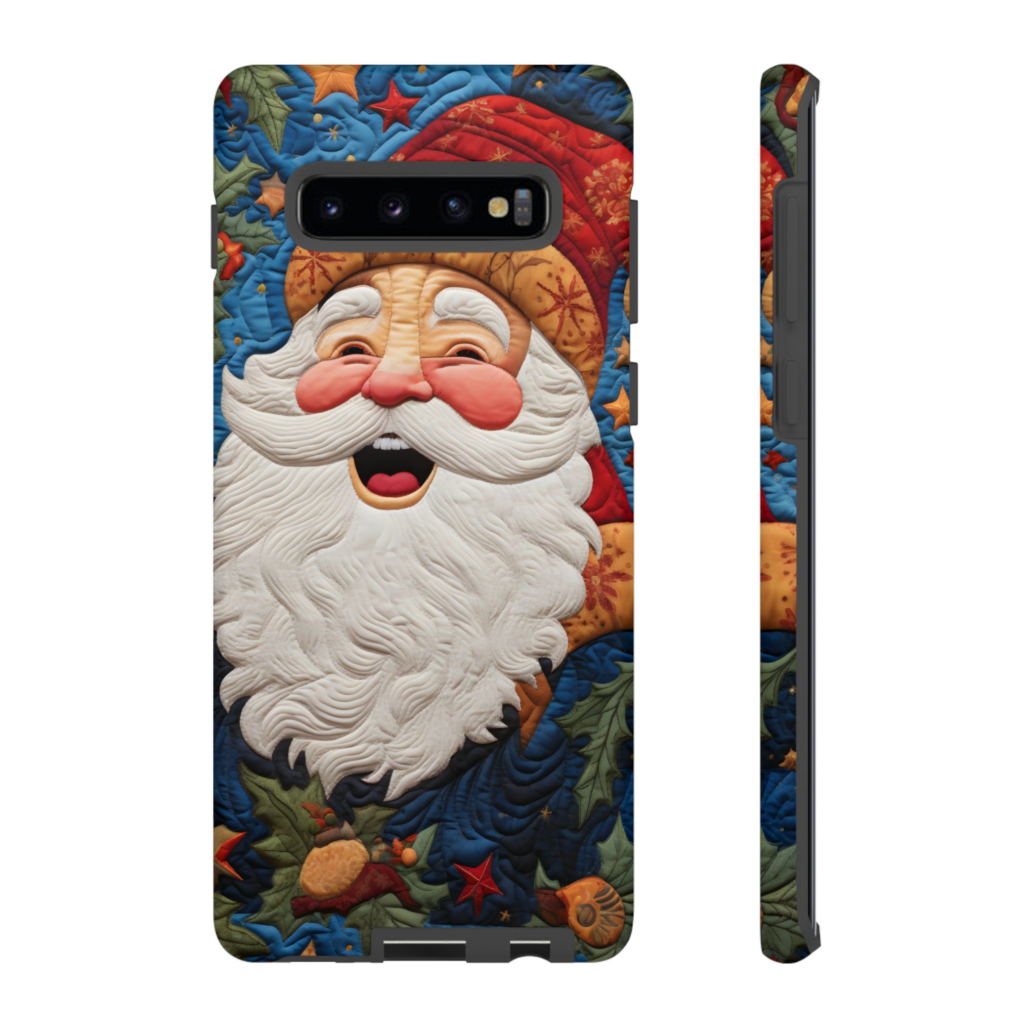 Santa Claus Quilt Christmas Phone Case Christmas Phone Cover - Etsy