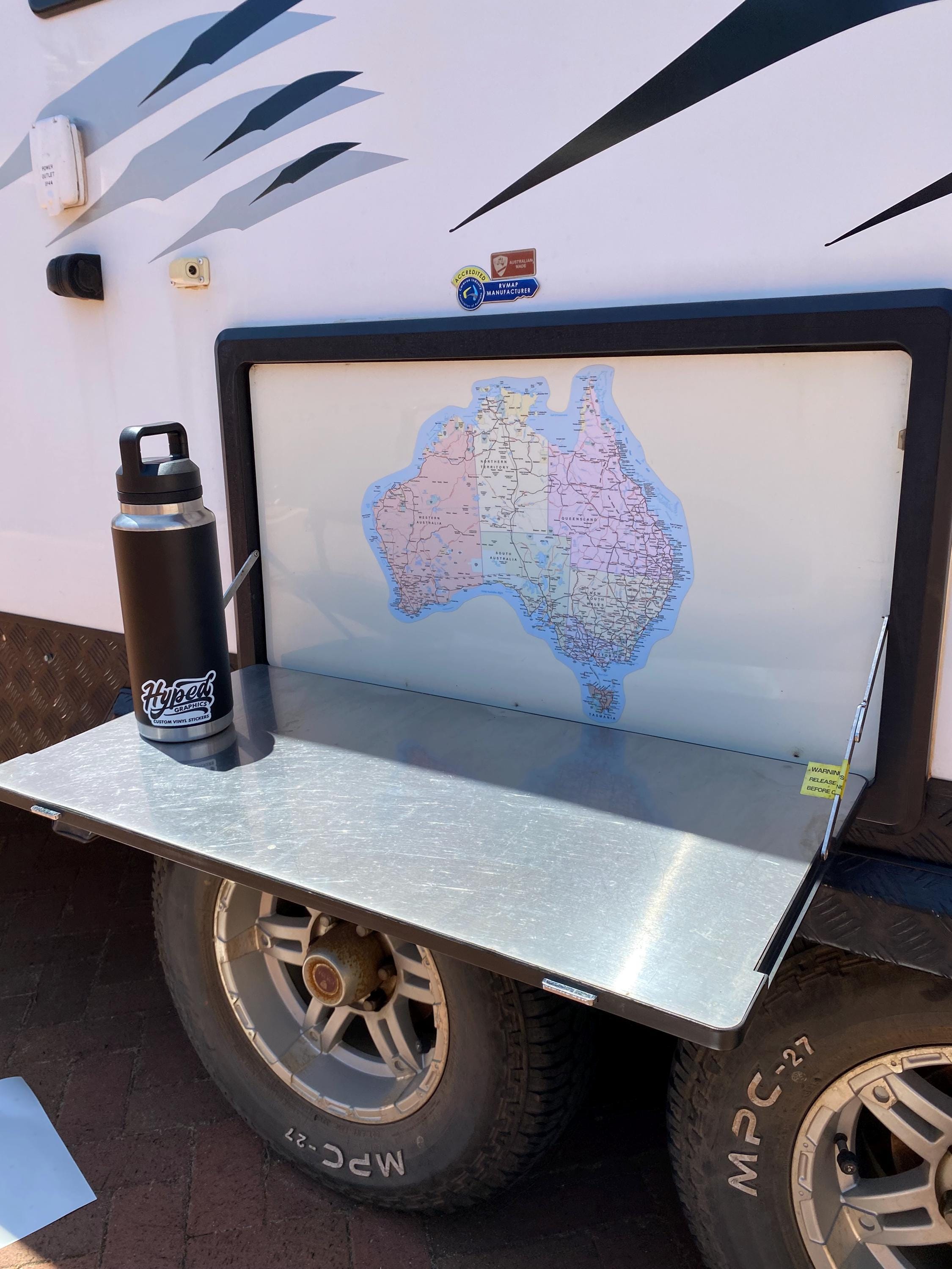 Australia Map Decal: Road Trip Tracker Sticker for RV, Caravan - Etsy ...