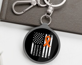 Multiple Sclerosis Awareness Heart Key Chains - Etsy