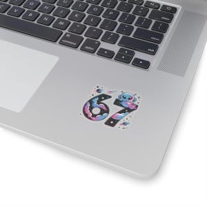 Space Alien Number 67 Sticker, 6 7 Meme Holiday Gen Alpha Slang - Etsy