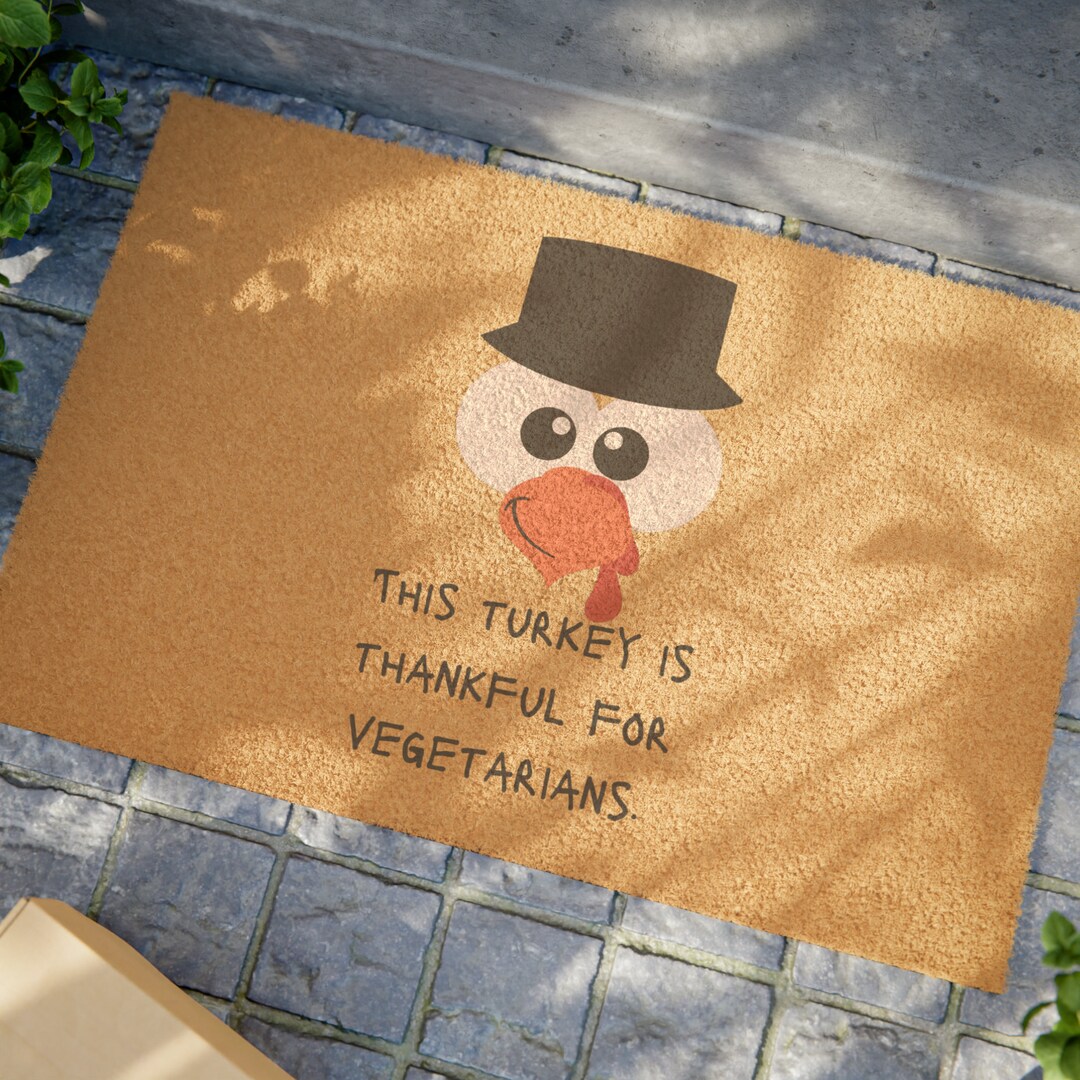Funny Thanksgiving Doormat | Funny Turkey Doormat | Welcome Mat | Fall ...