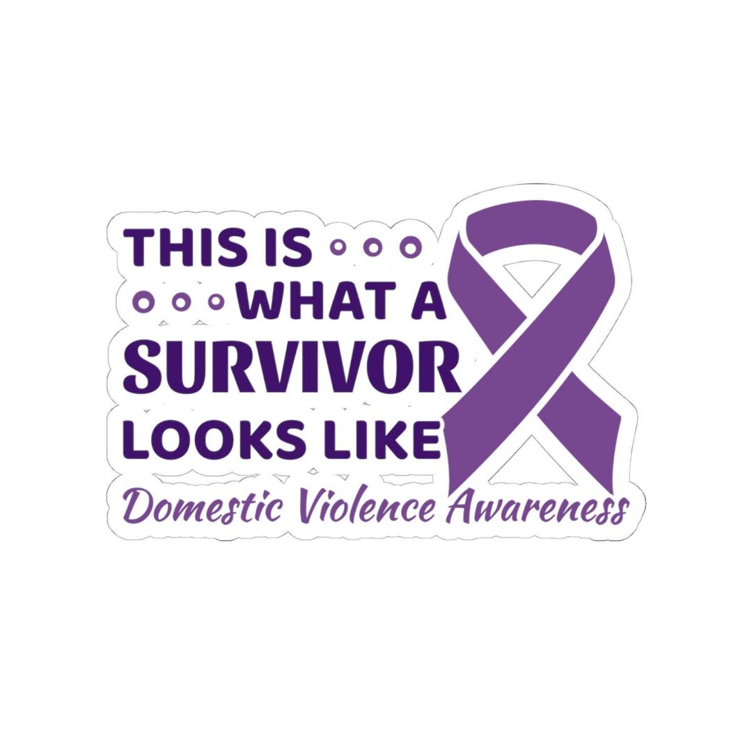 Domestic Violence Awareness Decals, Empowering Survivor Stickers ...