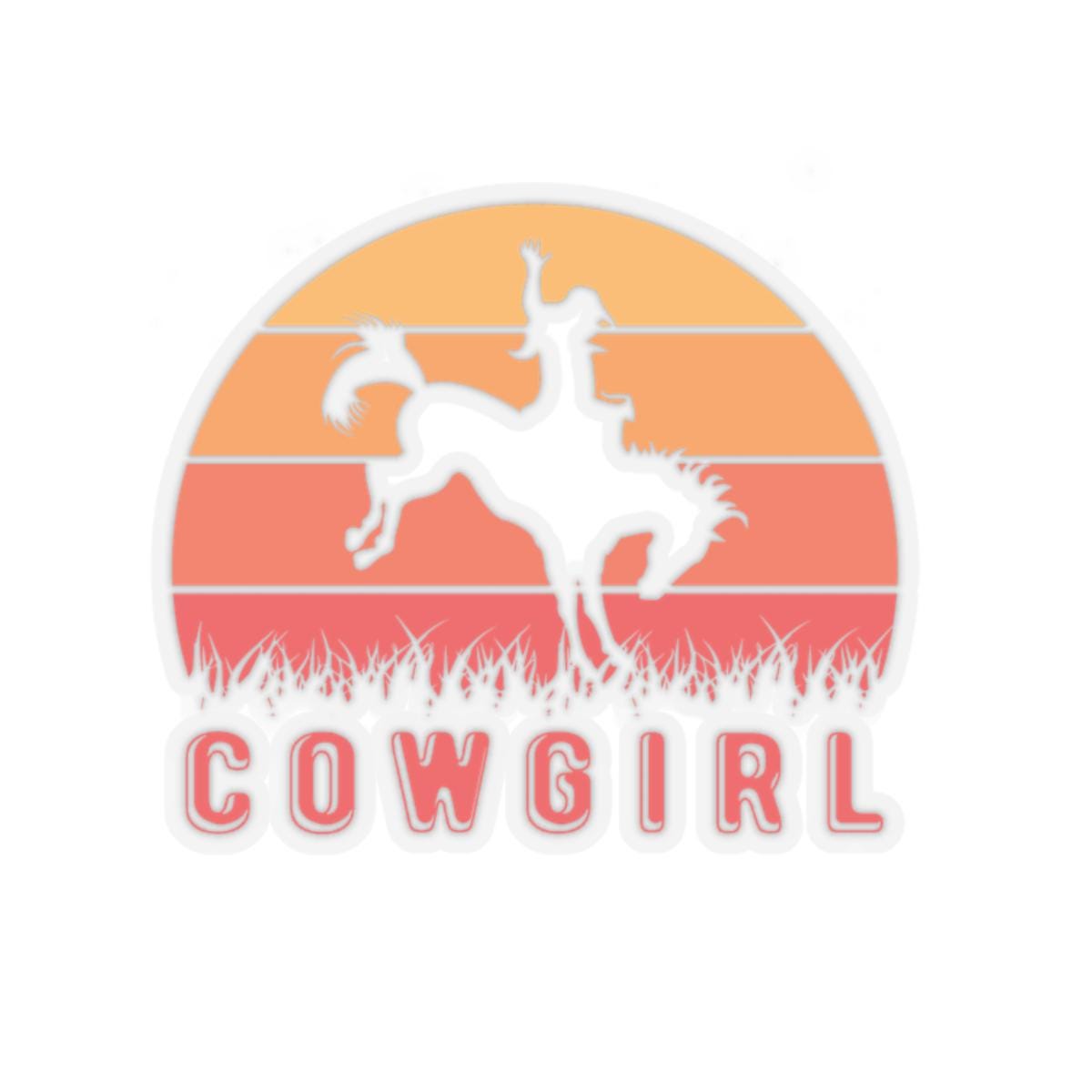 Cowgirl Kiss-cut Stickers, Western Horse Cowgirl Boots Decals, Rodeo ...