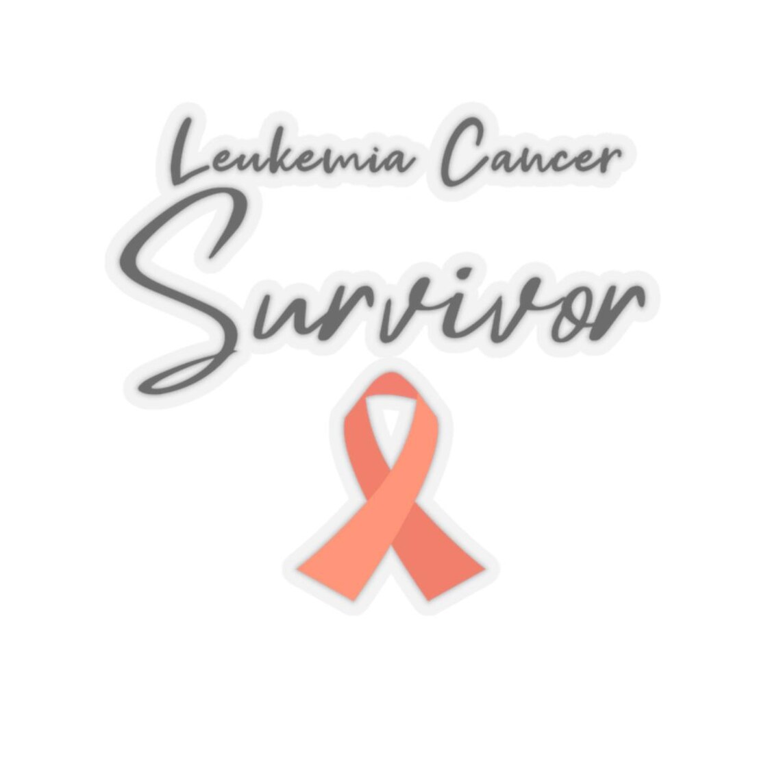 Leukemia Cancer Survivor Sticker, Leukemia Cancer Decal, Cancer Sticker ...