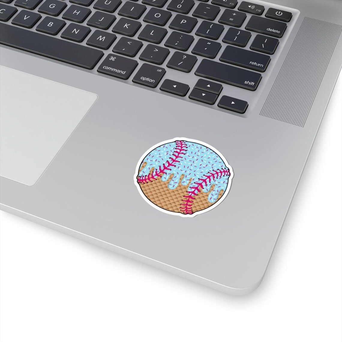 Baseball Ice Cream Dripping Stickers, Baseball Bat Sticker Set, Sports ...