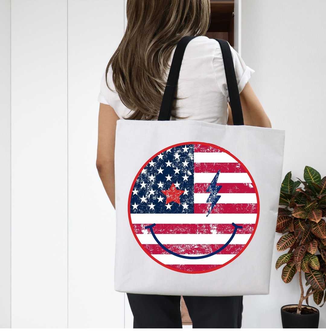 July 4th Tote Bag, Fourth of July Tote Bag, 4th of July Tote Bag ...