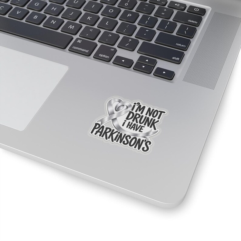 Im Not Drunk I Have Parkinsons Sticker | Awareness Ribbon Fundraiser ...