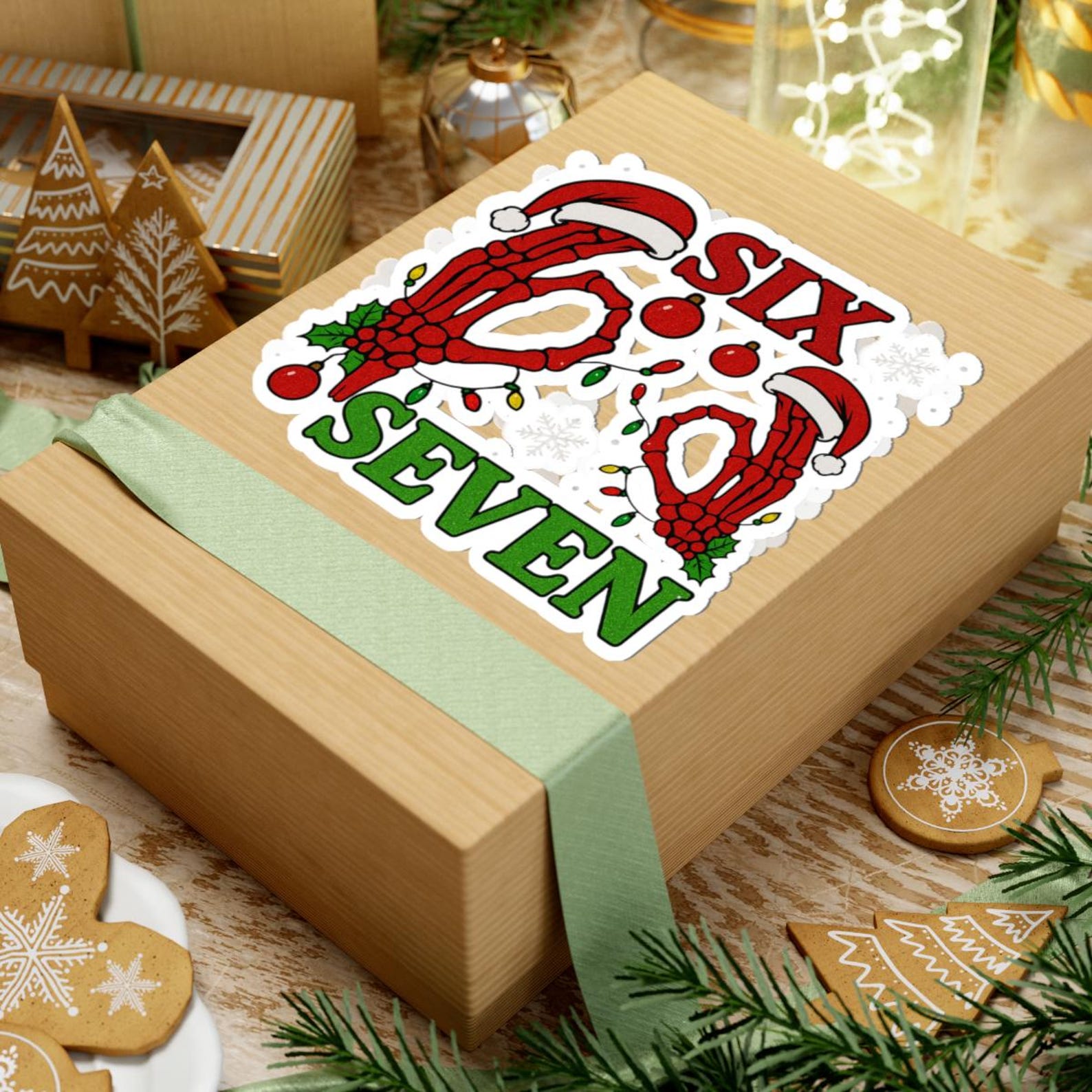 Festive Holiday 67 Stickers, Christmas Stickers, Holiday Decor, Gift ...