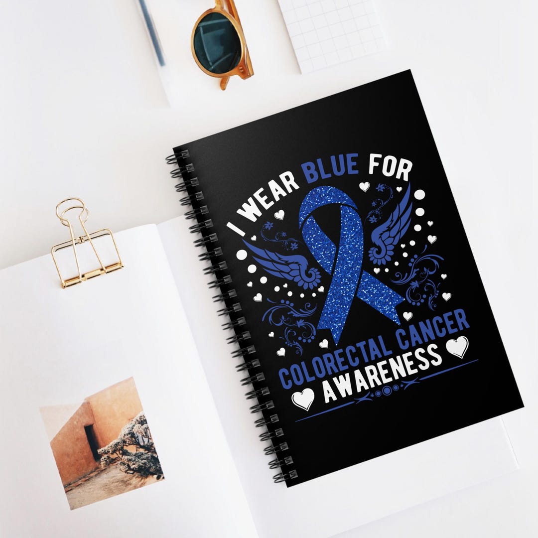 Colorectal Cancer Awareness Journal Notebook, Cancer Support ...