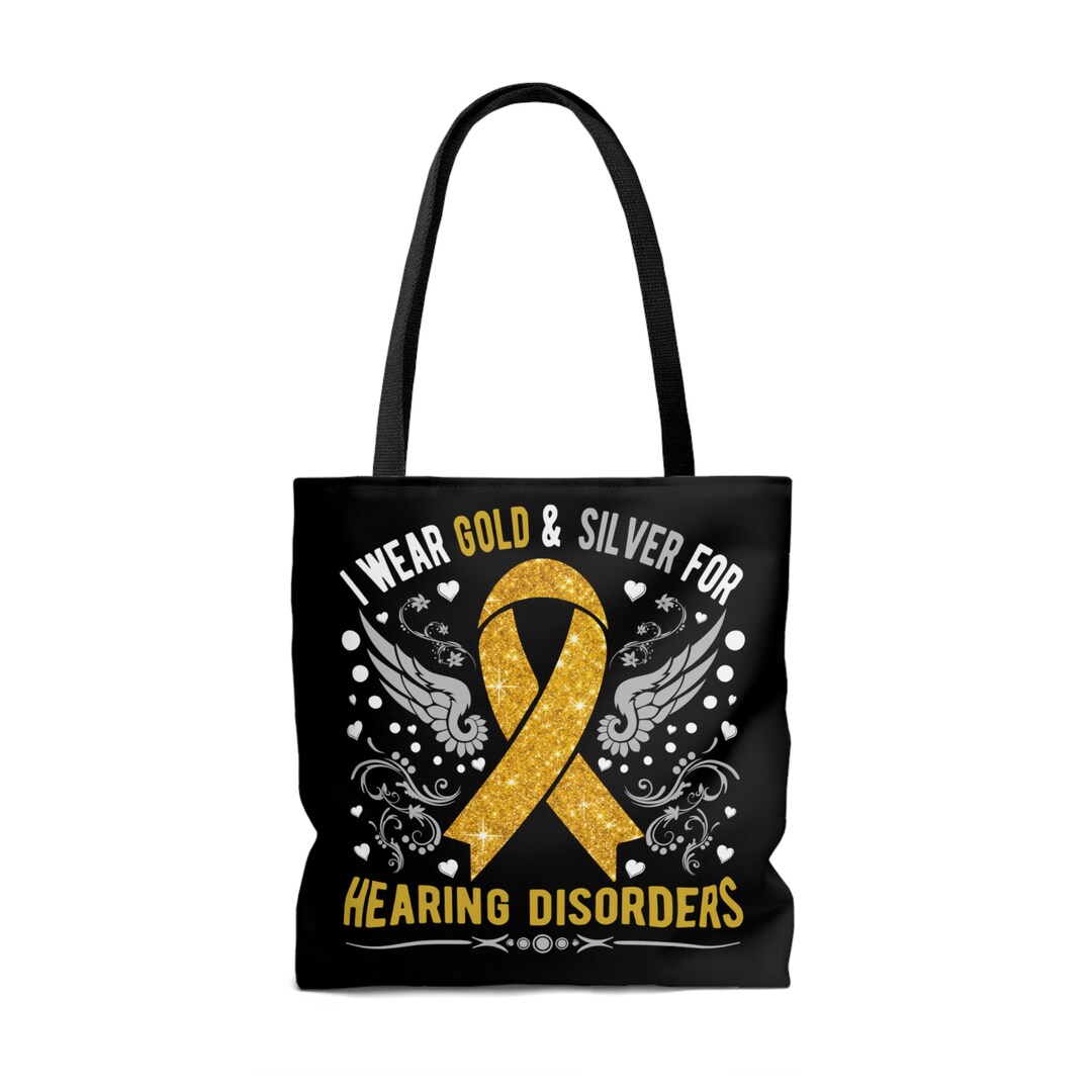 Hearing Loss Tote, Deaf ASL Tote, Deaf Awareness, Hearing Loss, Hearing ...