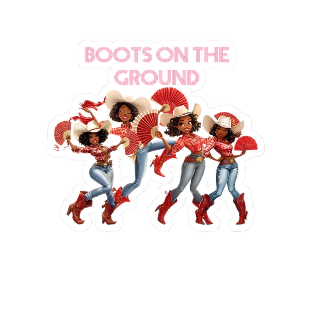 Cowgirl Stickers, Boots on the Ground Sticker, Western Cowgirl Sticker ...