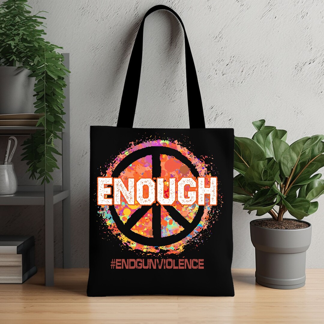 Stop Violence Tote Bag | Stop Gun Violence Tote Bag | Violence Survivor ...
