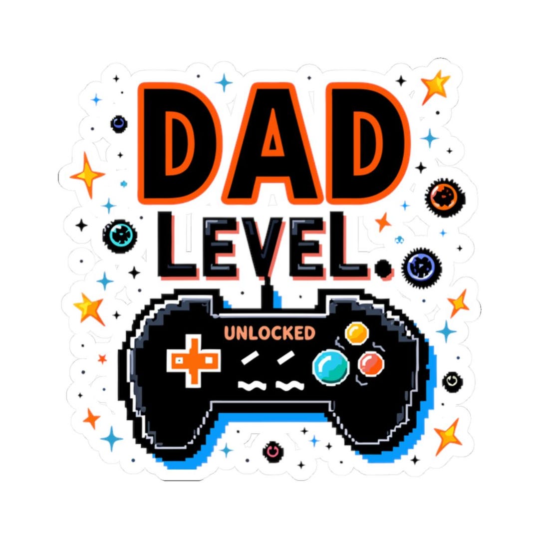Dad Gamer Stickers, Video Game Day Gift, July Stickers, Laptop Decals ...