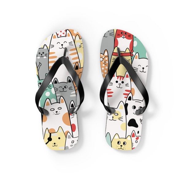 Cat Flip Flops - Etsy