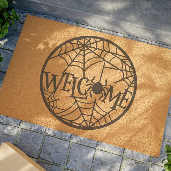 Spider Web Door Mat - Etsy