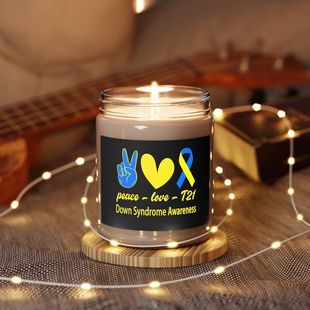 Down Syndrome Support Candle, Down Syndrome Motivational Gift, Down ...