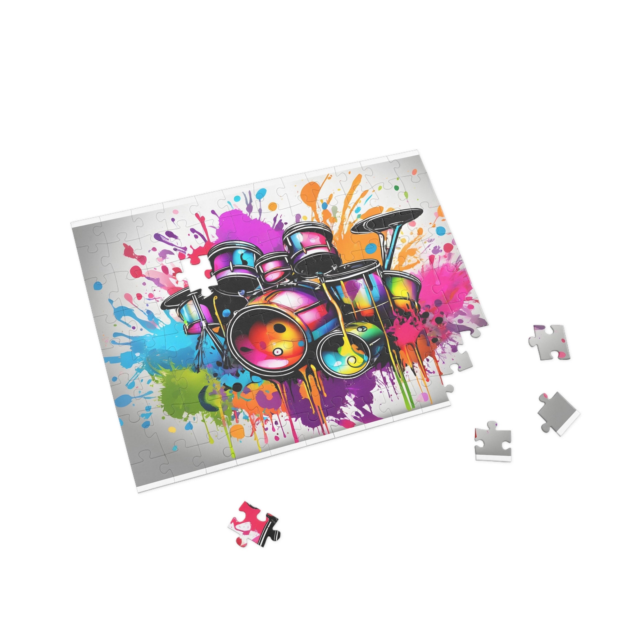 Graffiti Drums Puzzle, Graffiti Gift, Urban Graffiti Sculpture, Hip Hop ...