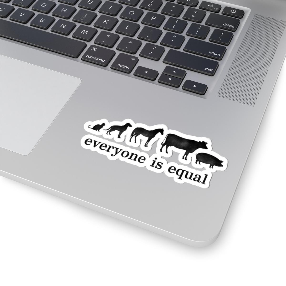 Animal Equality Stickers, Cute Animal Stickers, Laptop Decals, Vegan ...