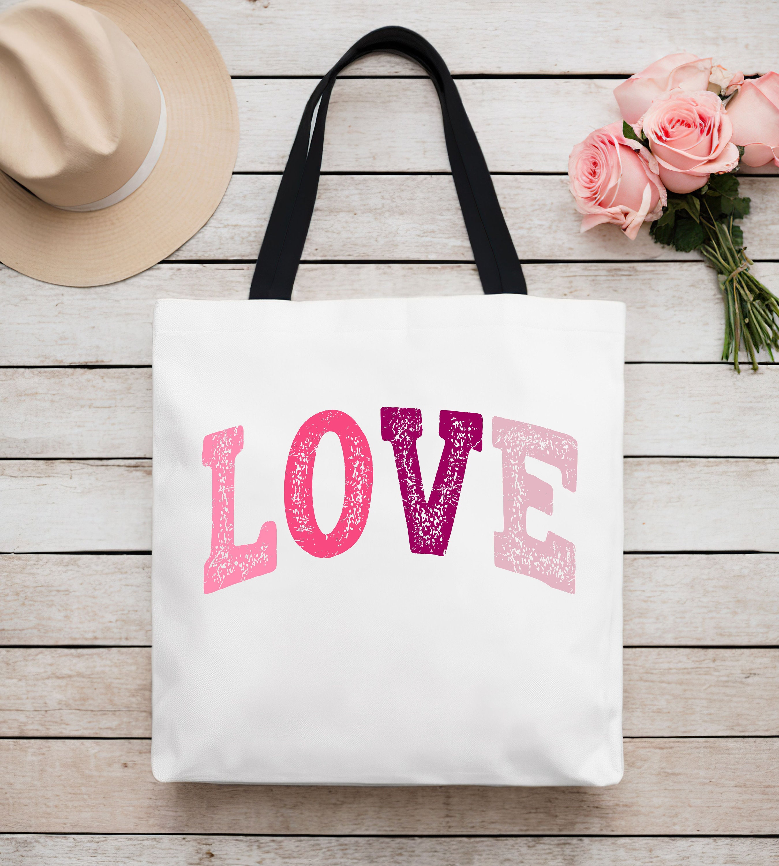 Love Tote Bag, Valentine Tote Bag, Love Tote Bag, Cute Valentine Gift ...