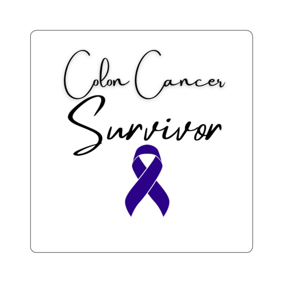 Colon Cancer Survivor Sticker, Cancer Support Sticker, Survivor Gift ...