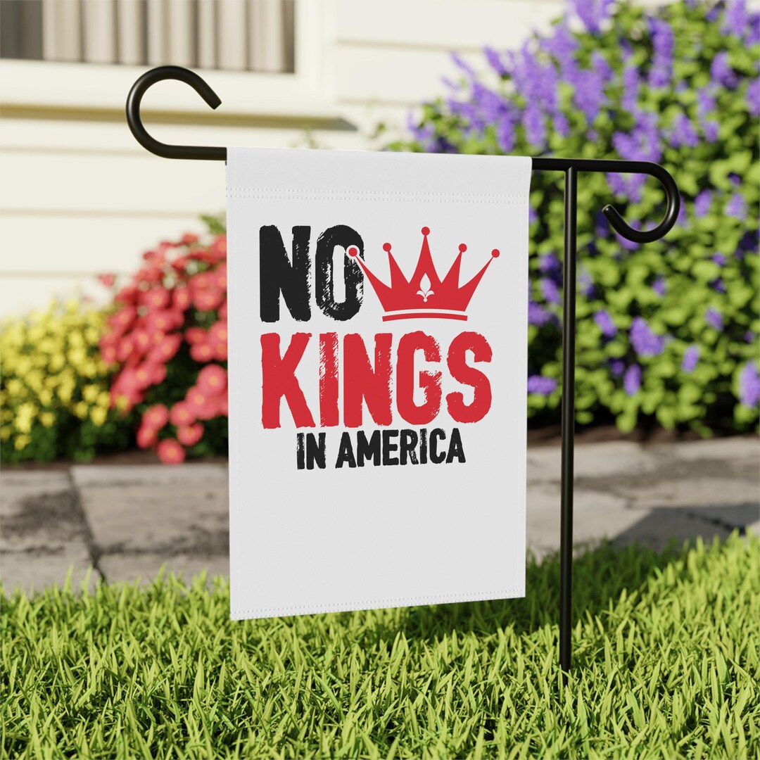 No Kings Yard Sign, Garden Banner, Political Yard Sign, House Banner ...