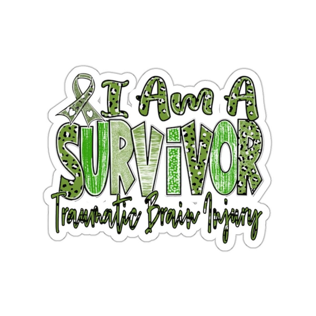 Brain Injury Sticker, Brain Injury, Tbi Gift, Traumatic Brain Injury ...